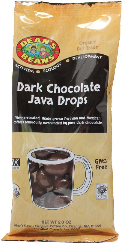 Sweet Justice Dark Chocolate Java Drops – Dean's Beans Organic Coffee ...
